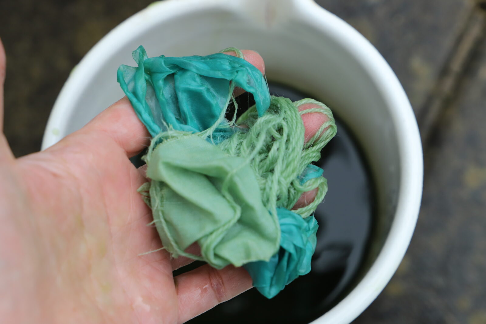 Natural Dyeing with Fresh-leaf Indigo - kathryndavey.com